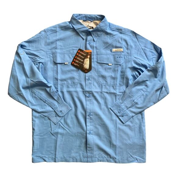 Habit | Shirts | Habit Mens Long Sleeve Blue Springs 4 Upf Quick Dry ...